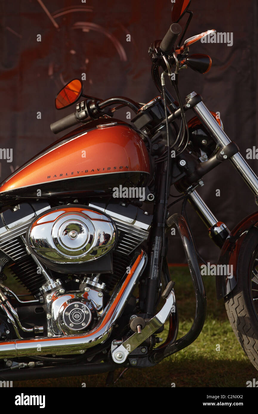 Motorcycle details, Harley Davidson Stock Photo - Alamy