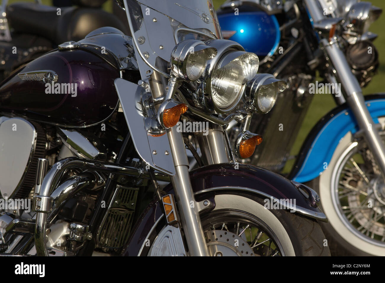 Motorcycle details, Yamaha Stock Photo - Alamy