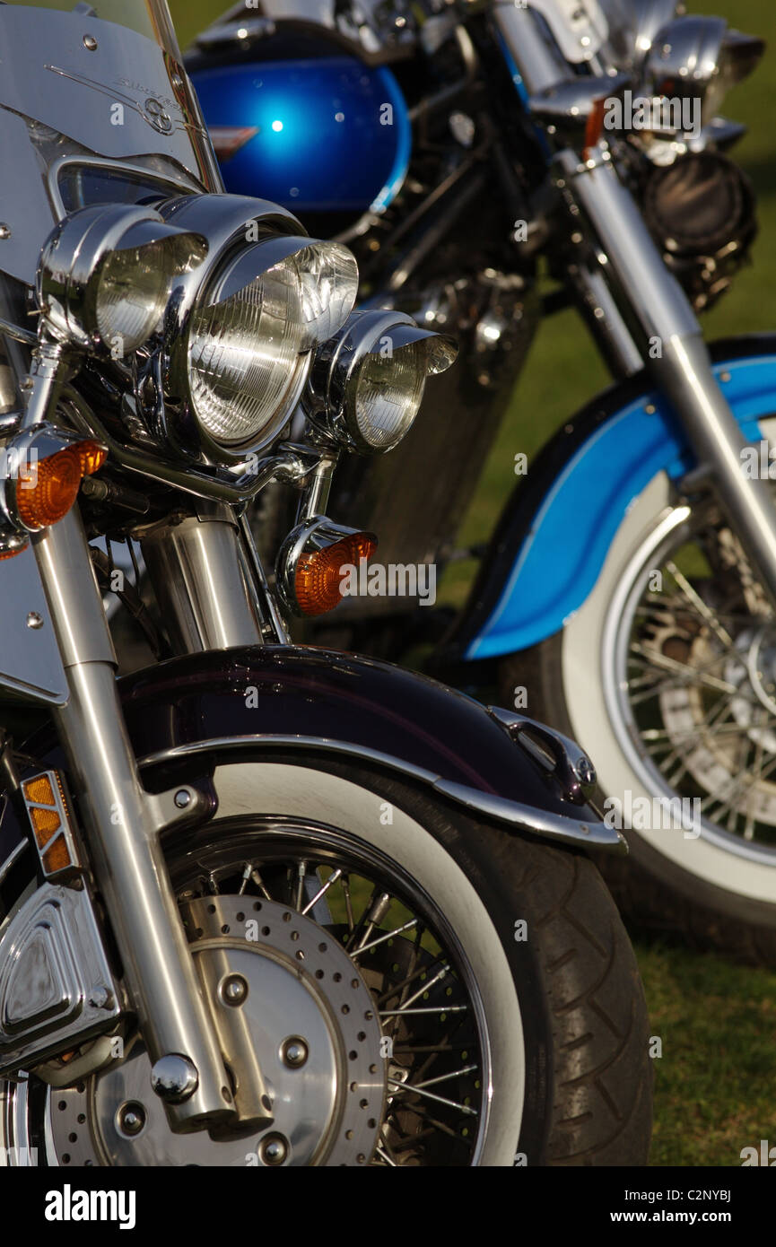 Motorcycle details, Yamaha Stock Photo - Alamy