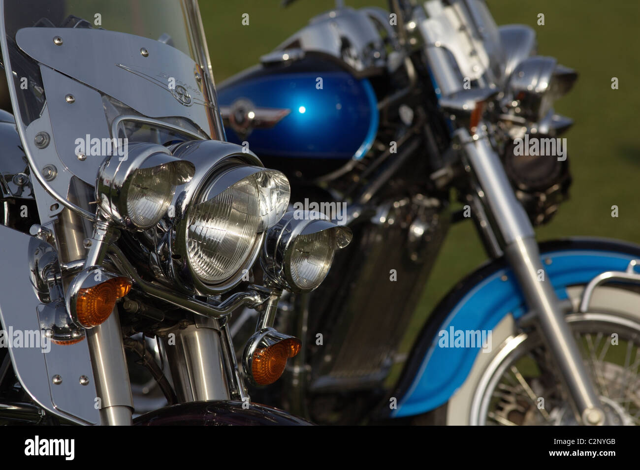 Motorcycle details, Yamaha Stock Photo - Alamy