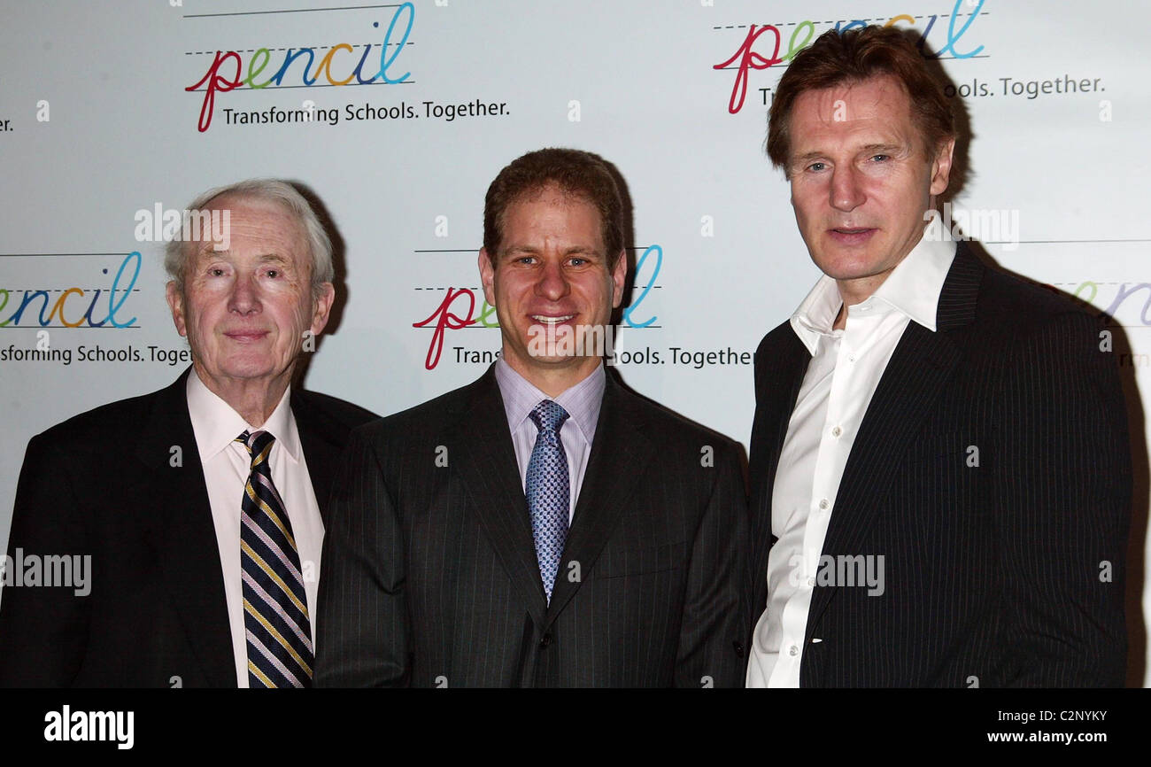 Frank McCourt, Michael Haberman and Liam Neeson PENCIL's annual gala ...