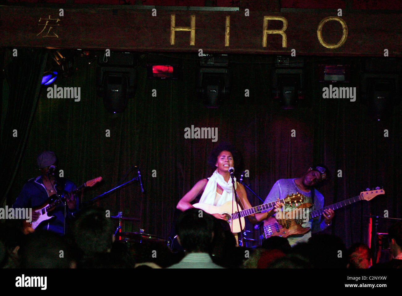 German singer-songwriter Ayo performing at Hiro Ballroom New York City ...