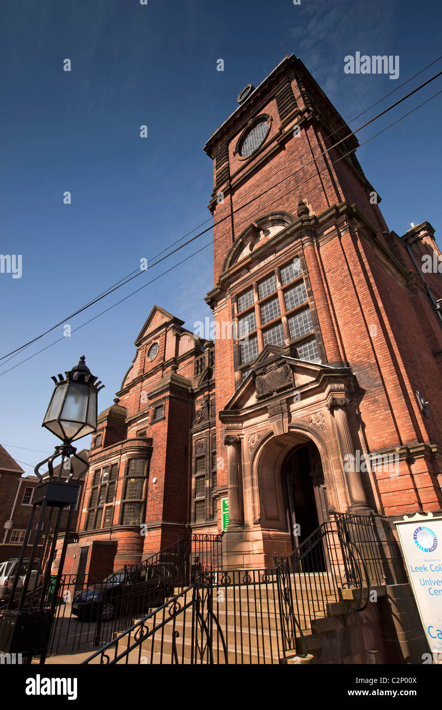 UK, England, Staffordshire, Leek, Stockwell Street, Nicholson Institute ...