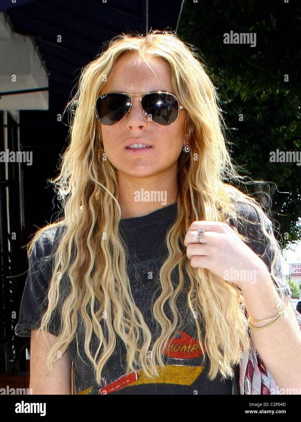 Lindsay Lohan goes shopping at American Rag in West Hollywood Los ...