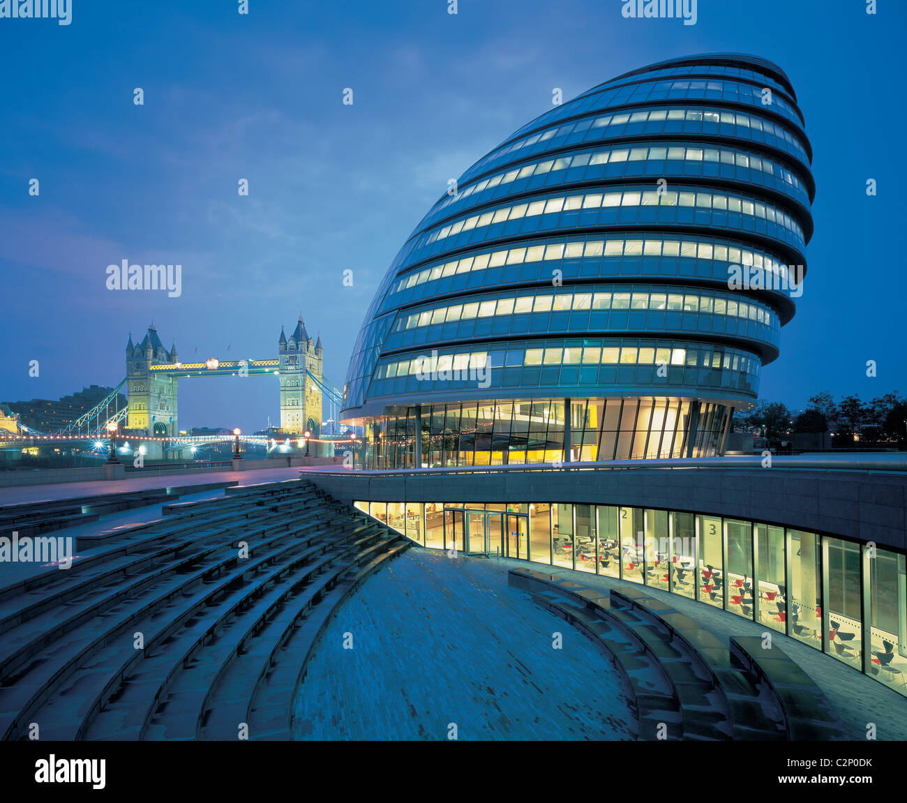 London Gla Building Norman Foster London Government Stock Photos ...