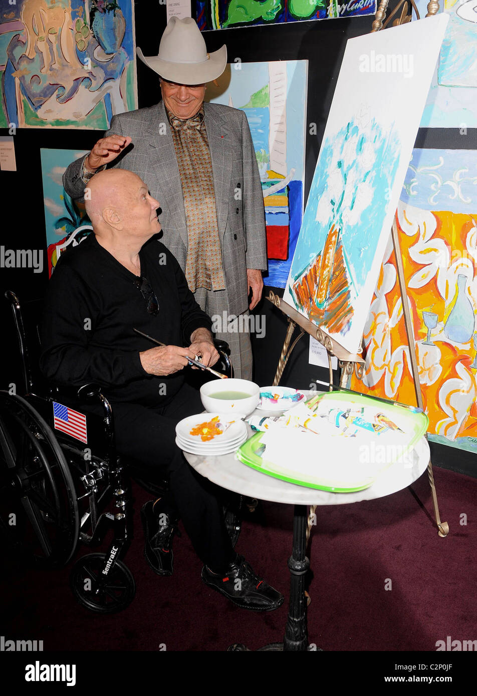 Mohammed Al-Fayed and Tony Curtis Tony Curtis visits Harrods department ...