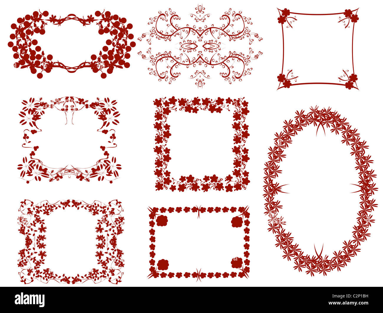 Floral frames hi-res stock photography and images - Alamy