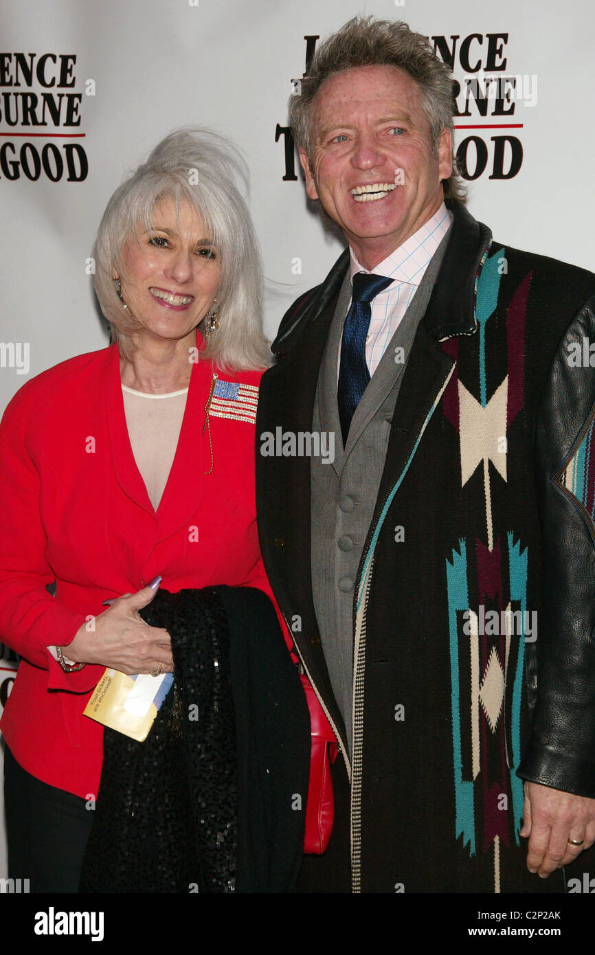 Jamie deRoy and Larry Gatlin Opening Night of 'Thurgood' at the Booth ...