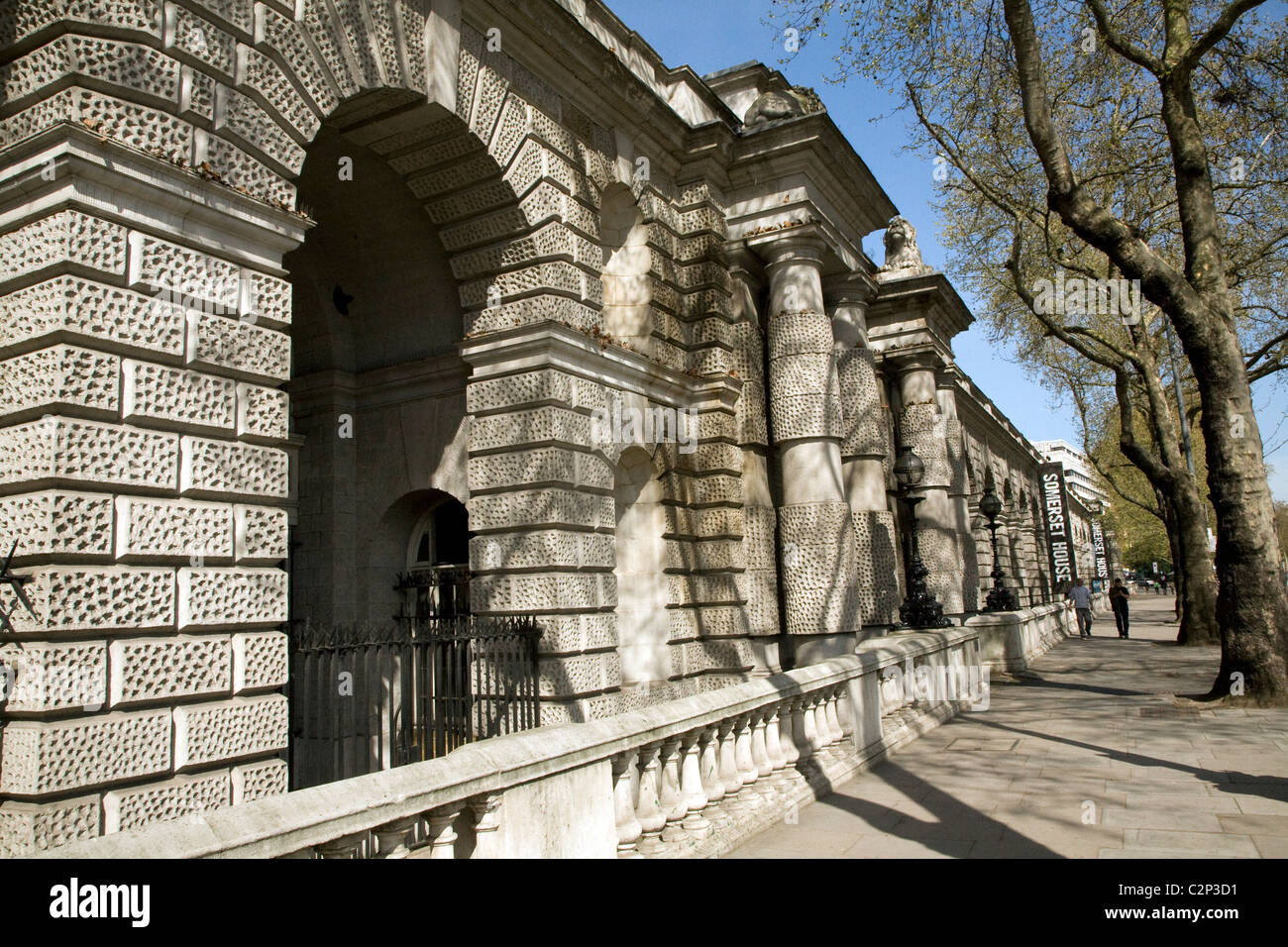 Somerset House from the Embankment London England Stock Photo - Alamy