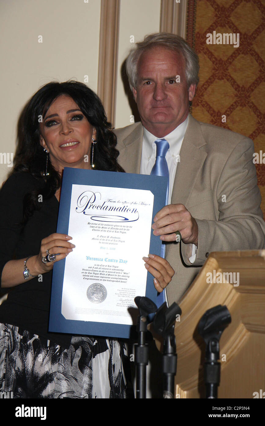 Actress and Singer Veronica Castro honored with a star on the Las Vegas ...