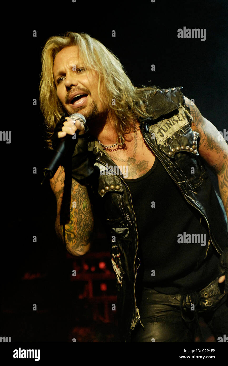 Vince Neil Motley Crue performing live at the Apollo Hammersmith London ...