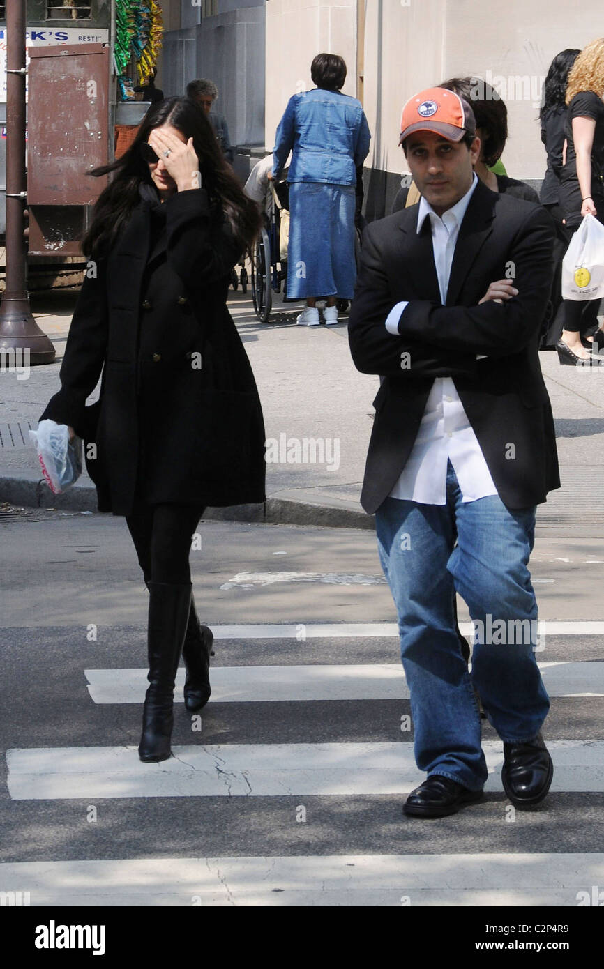 Demi Moore walking back from lunch at Tria on Rittenhouse Square. She ...