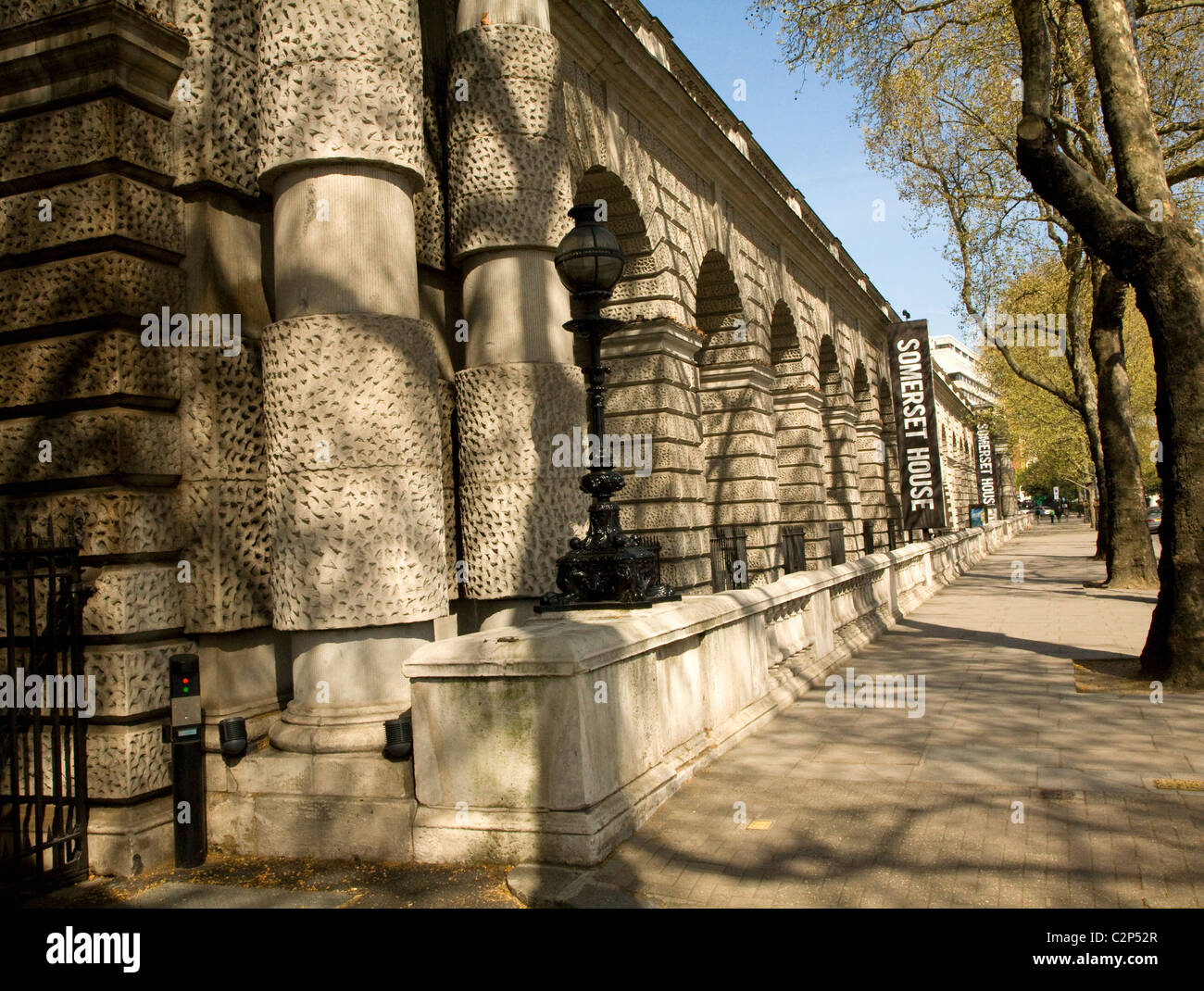 Somerset House from the Embankment London England Stock Photo - Alamy