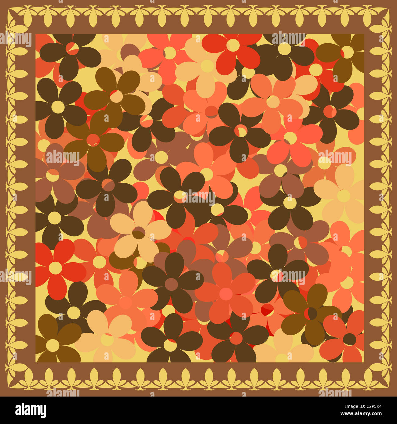 Brown flowers background Stock Photo - Alamy