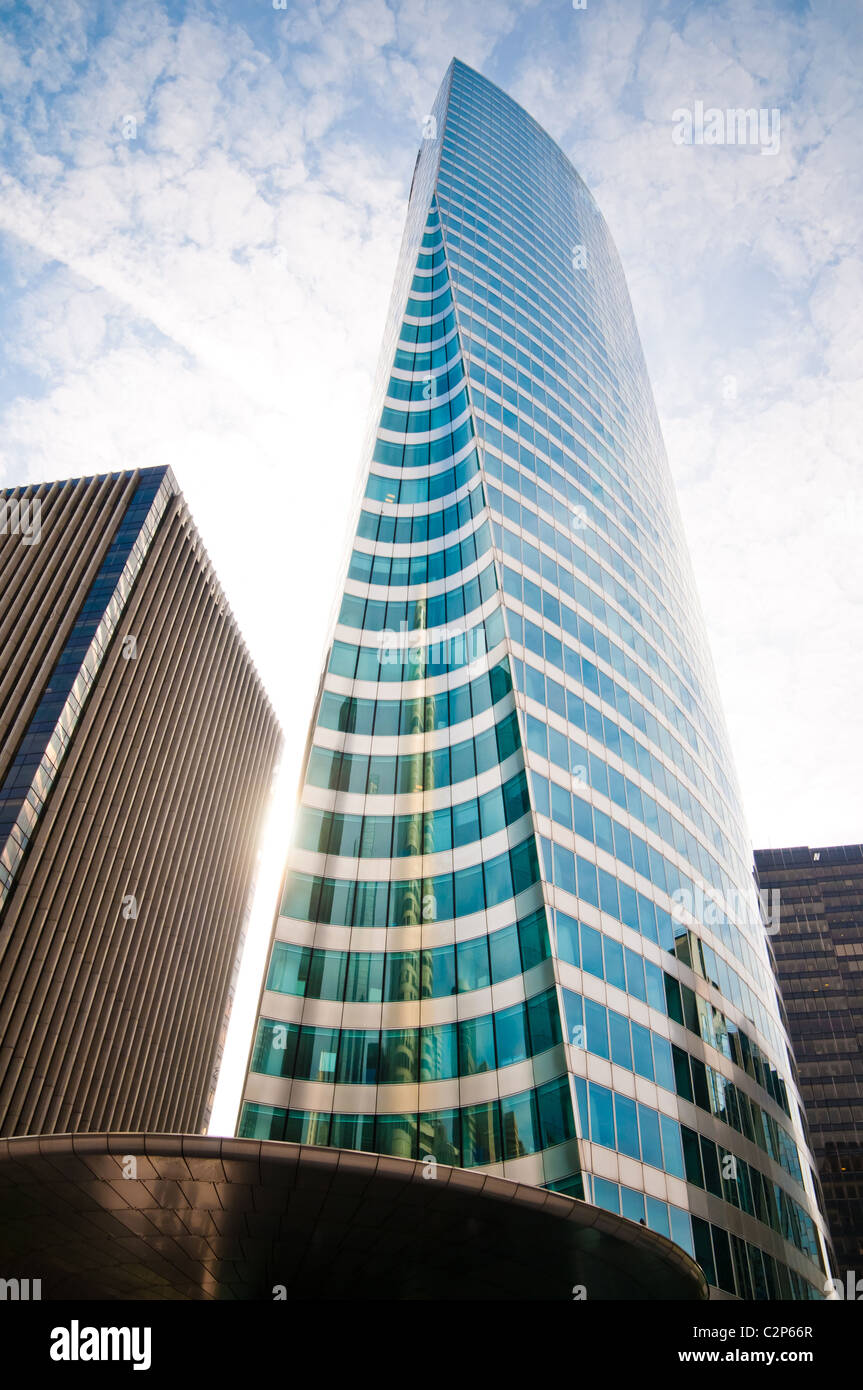 Modern buildings with sun Stock Photo - Alamy