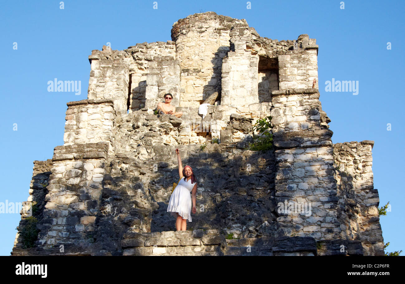 Muyil Ruins Tulum Quintana Roo Mexico Stock Photo - Alamy