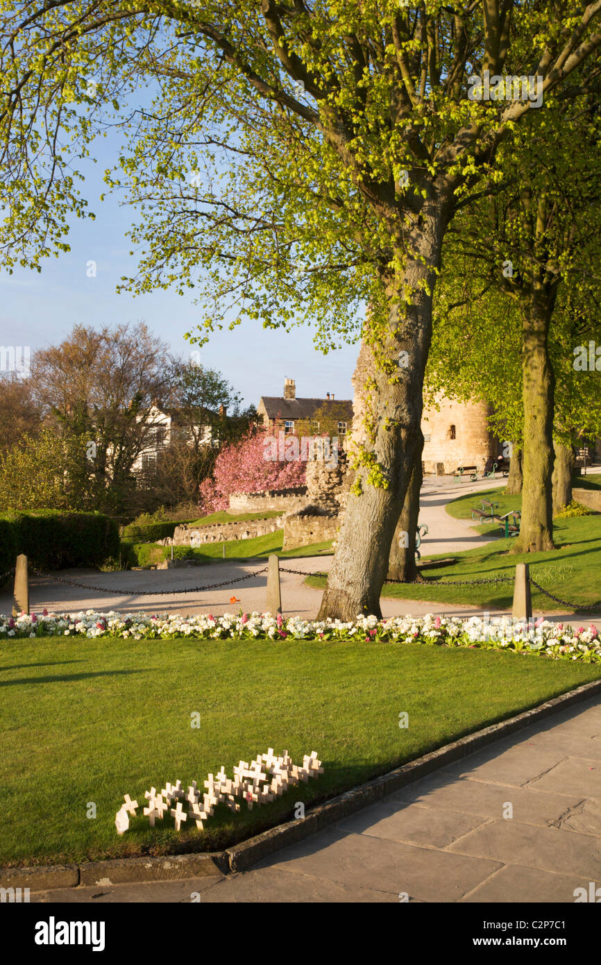 Knaresborough Castle in Spring Knaresborough North Yorkshire England ...