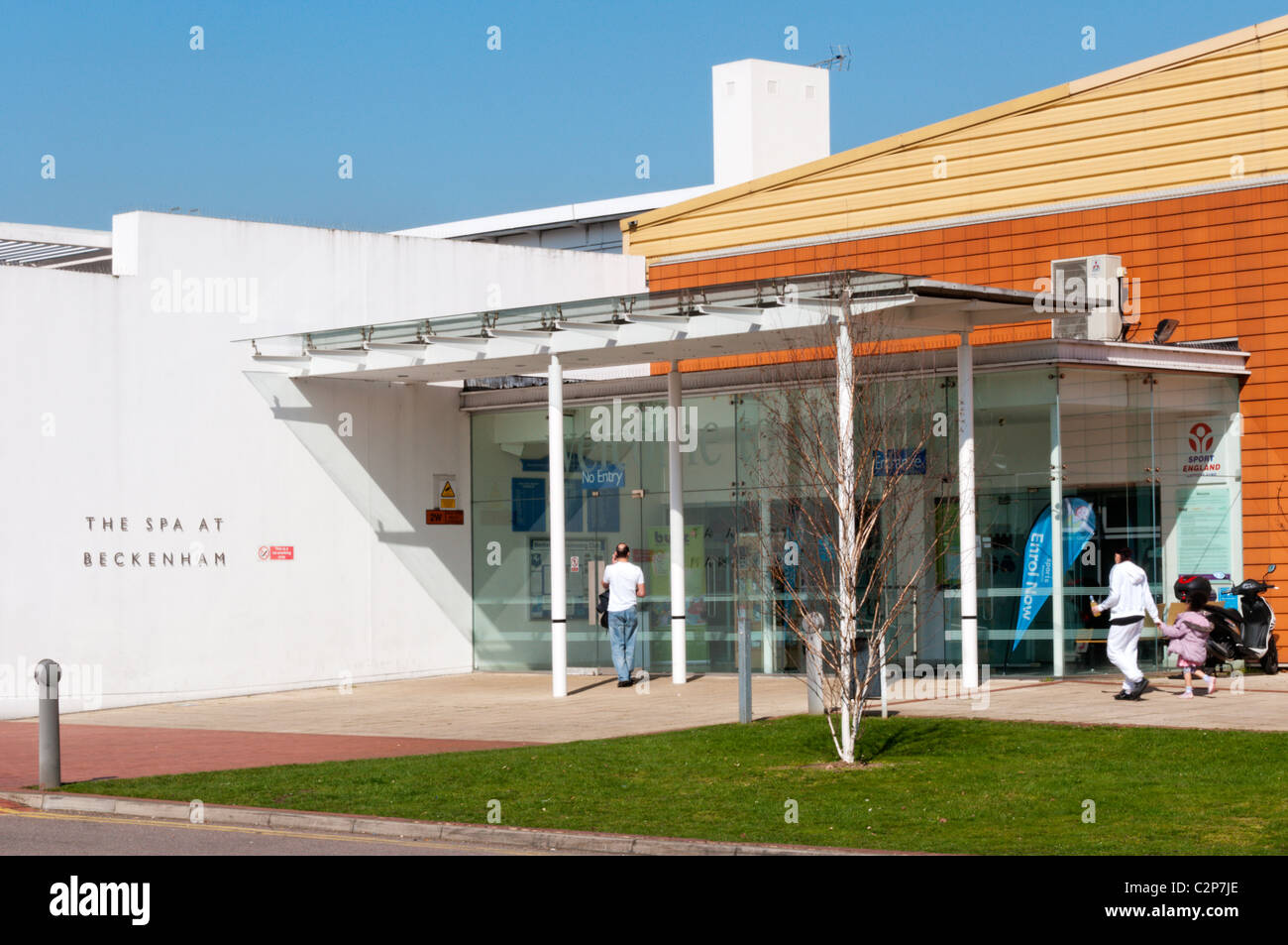 The Spa swimming pool, gym and leisure centre at Beckenham, Kent Stock ...