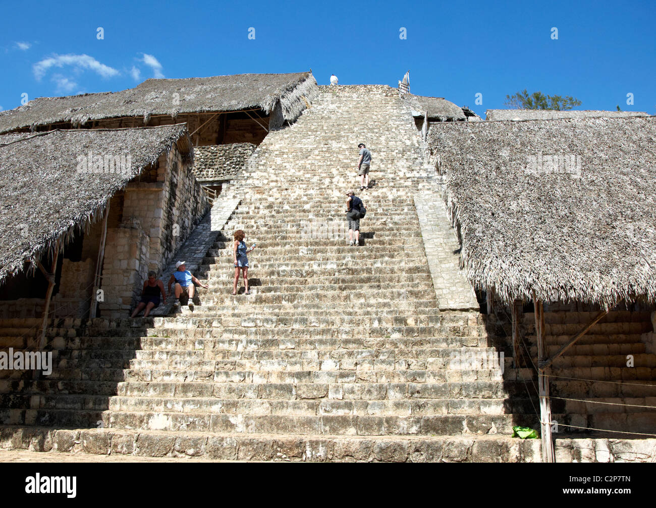 Acropolis Ek Balam Mayan Ruins Yucatan Mexico Stock Photo - Alamy