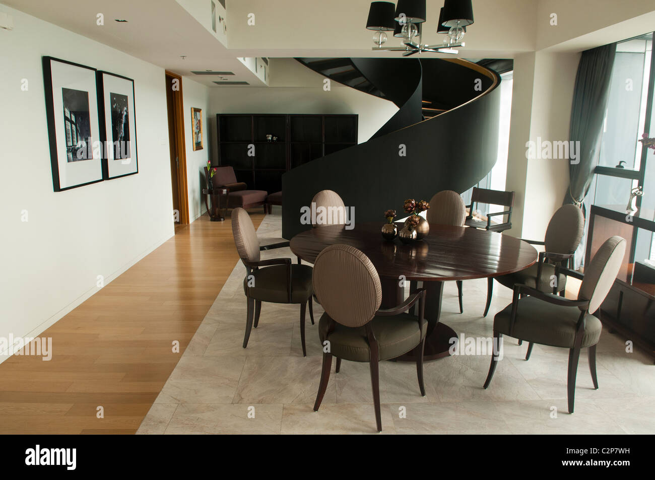 interior design and layout at a condominium in Bangkok, Thailand Stock ...