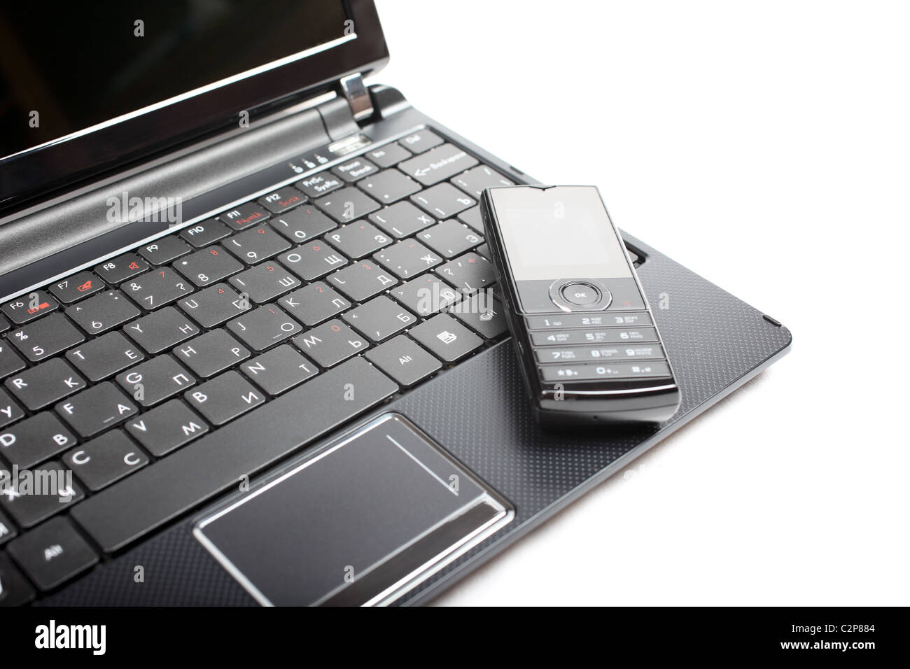 Black computer monitor mobile phone hi-res stock photography and images ...