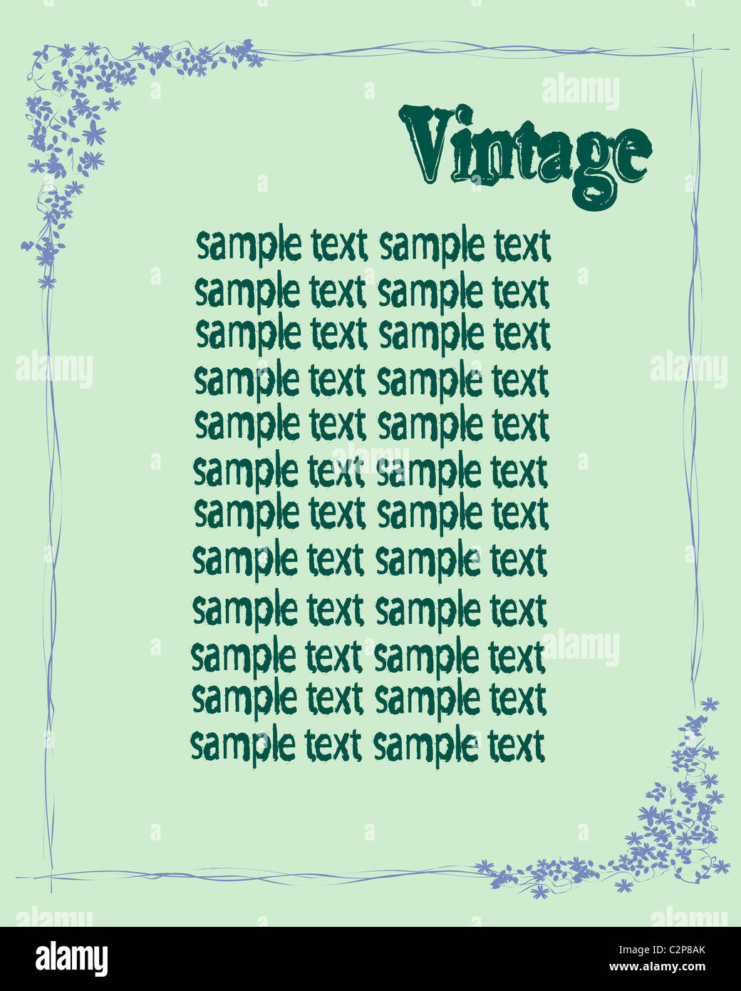 Vintage text card Stock Photo - Alamy
