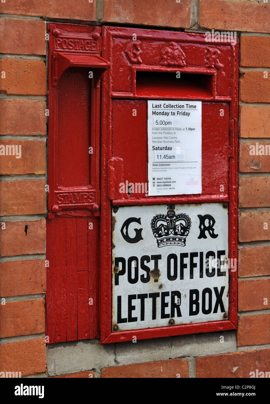 Letter box in Ratby, Leicestershire, England, UK Stock Photo - Alamy