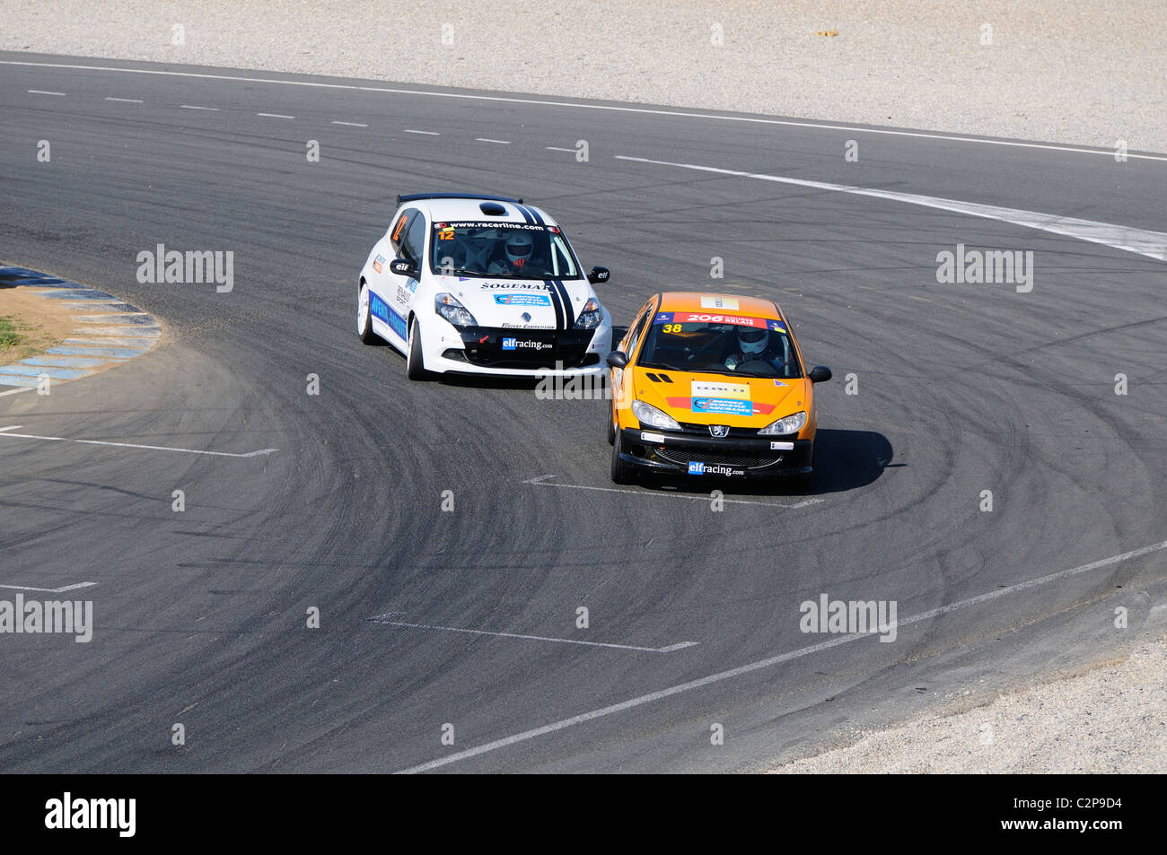 Stock photo of saloon cars racing in the endurance trophy at the ...