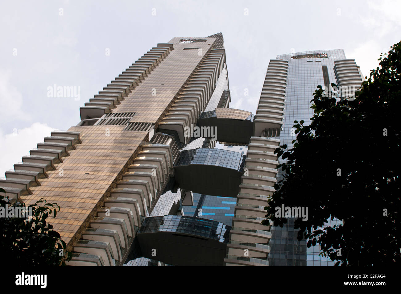 "One Shenton" apartment building, Shenton Way, Singapore Stock Photo ...