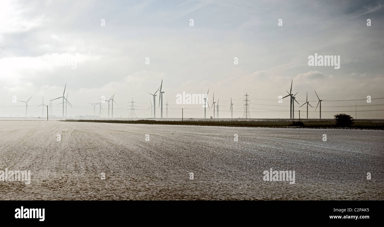 Wind turbines blades in field hi-res stock photography and images - Alamy