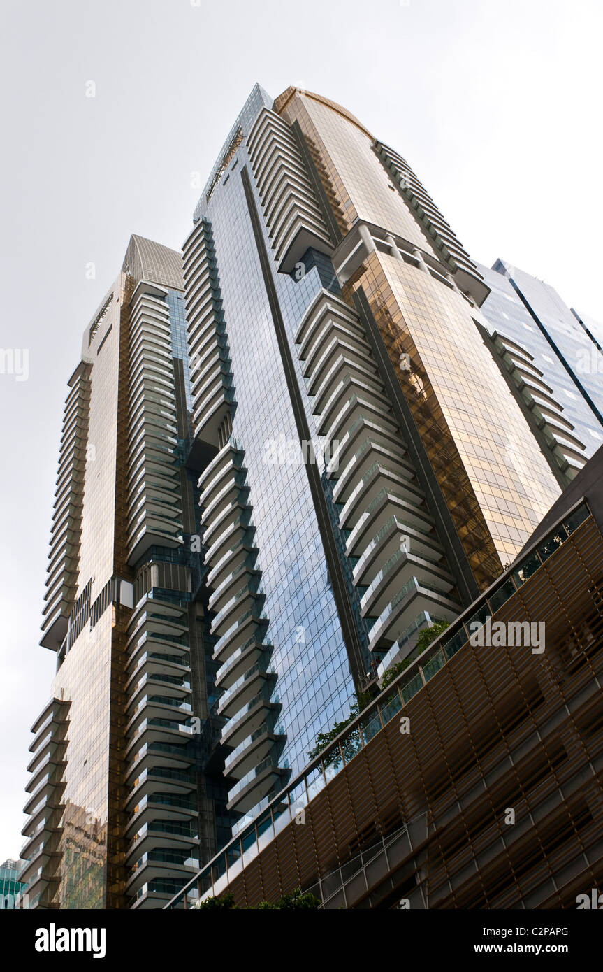 "One Shenton" apartment building, Shenton Way, Singapore Stock Photo ...