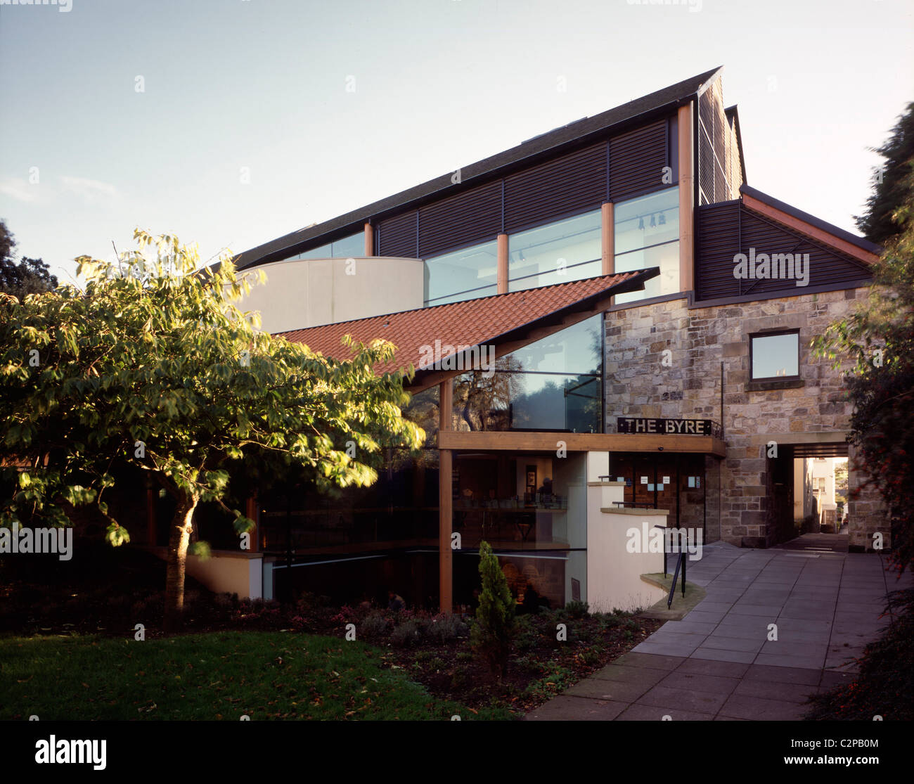 The Byre Theatre, St Andrews, Scotland. Daytime overview of main ...