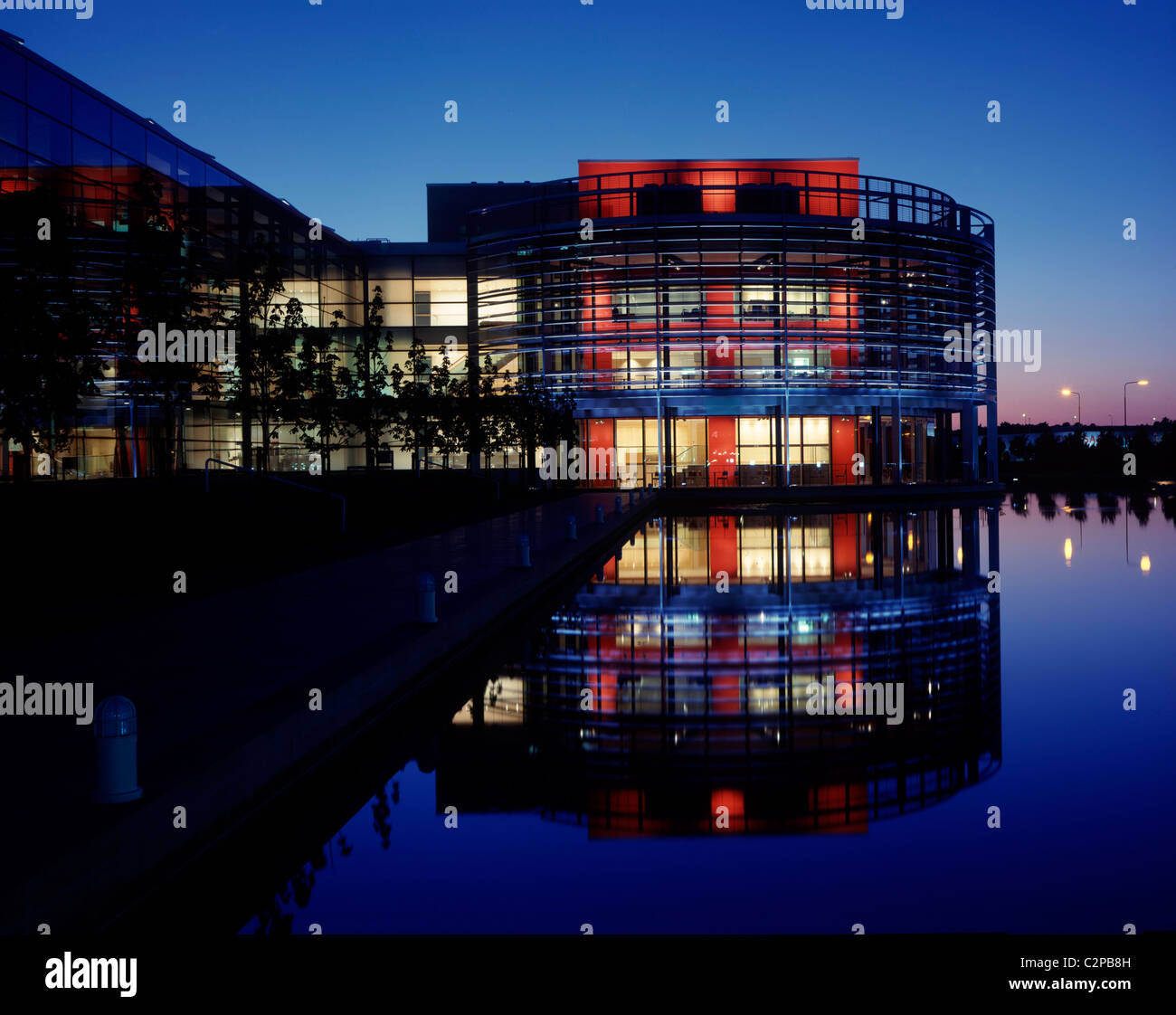 Alexander Graham Bell House, Edinburgh Park, Scotland. Dusk Stock Photo ...