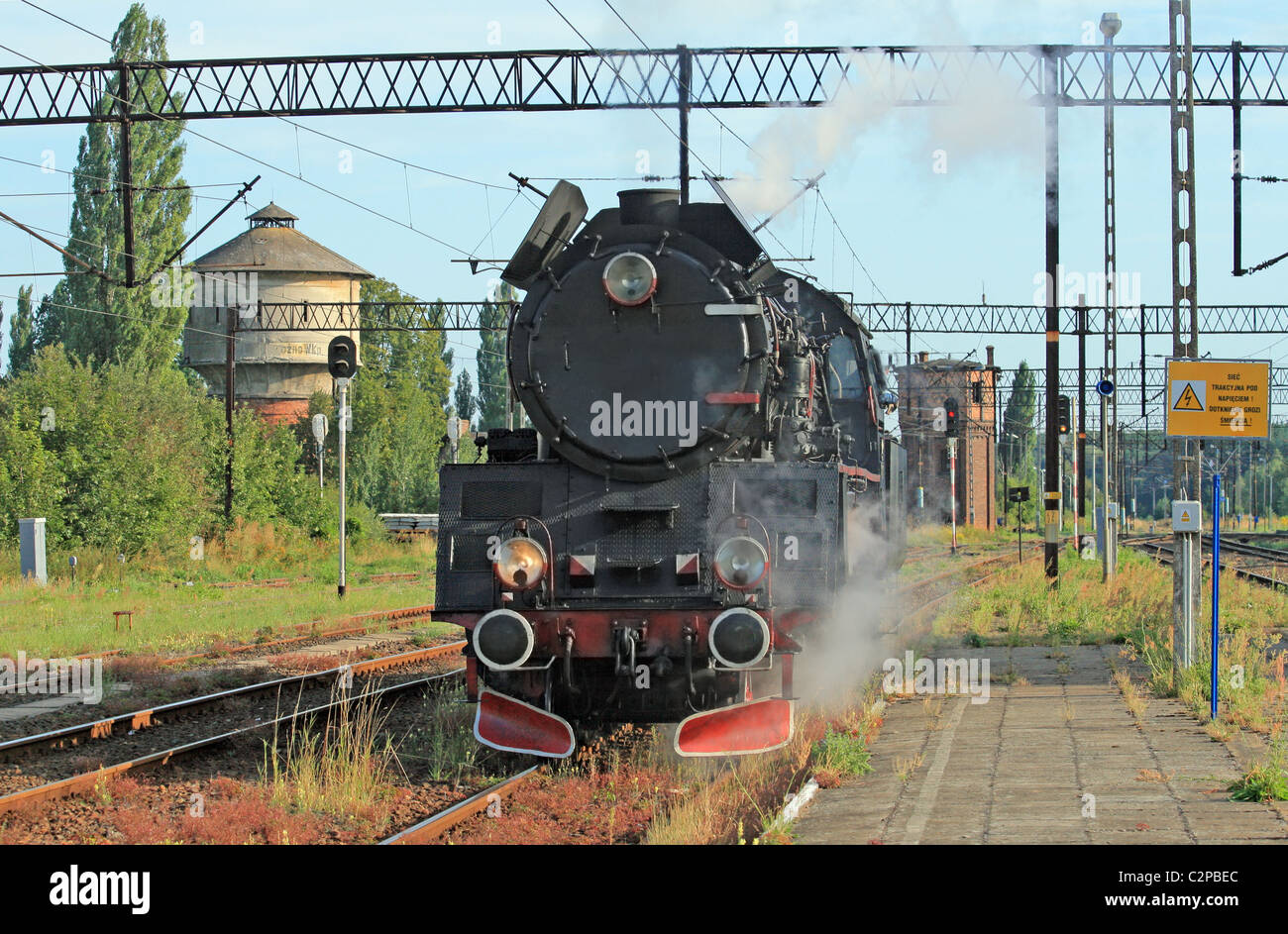 Steam locomotive water tower hi-res stock photography and images - Alamy