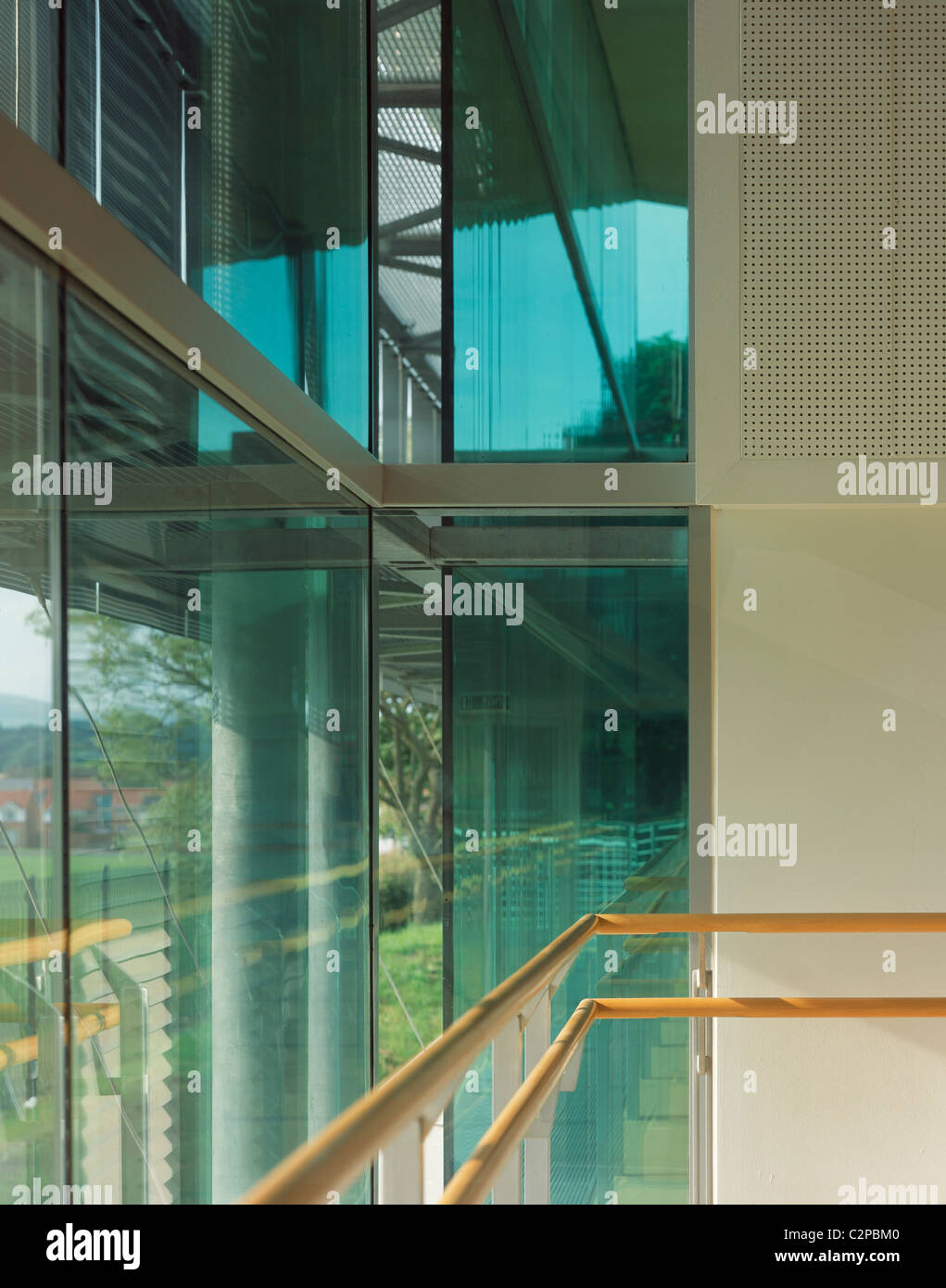 The Space Centre for Dance, Dundee College, Scotland. View between two ...