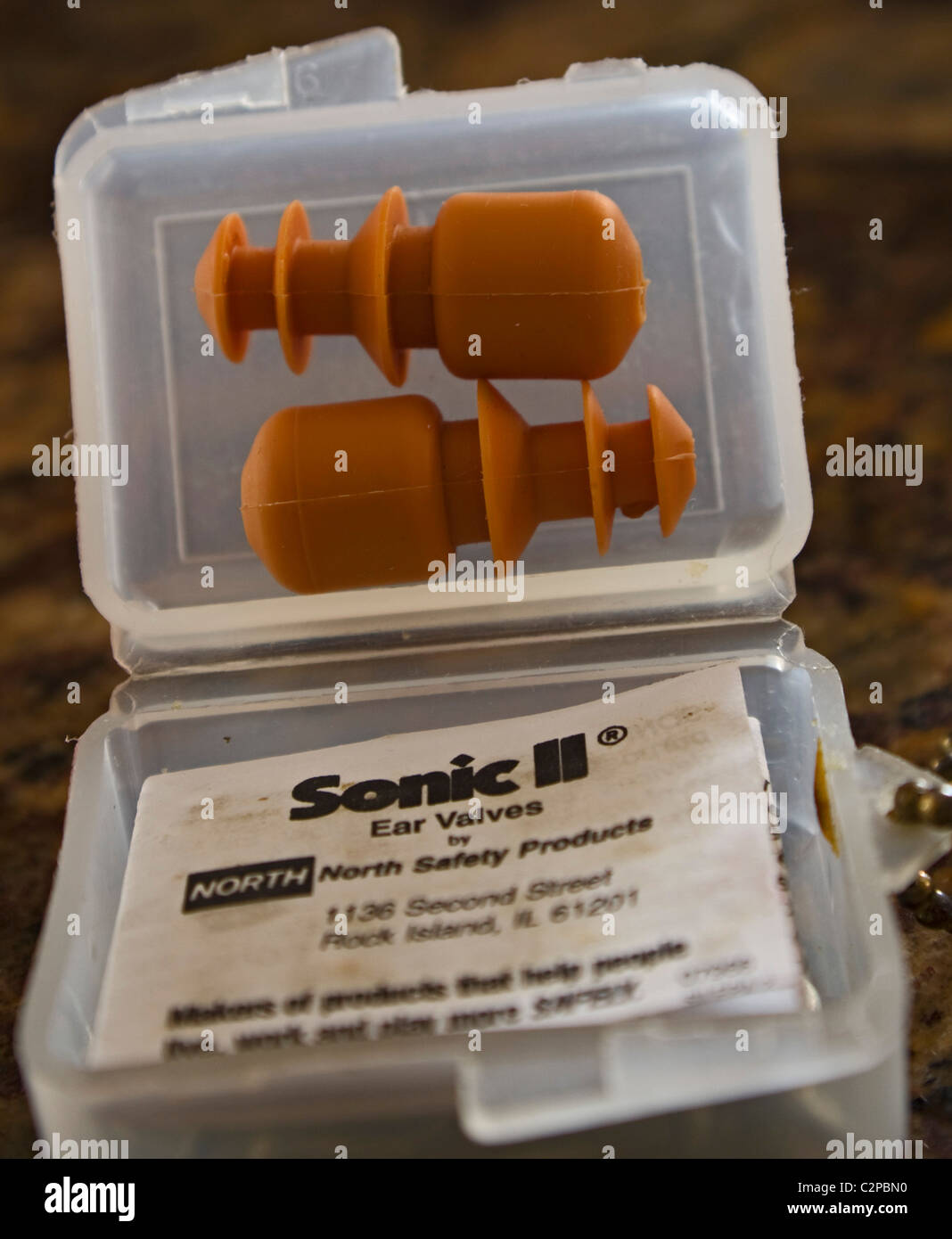 Ear valves for hearing protection Stock Photo - Alamy