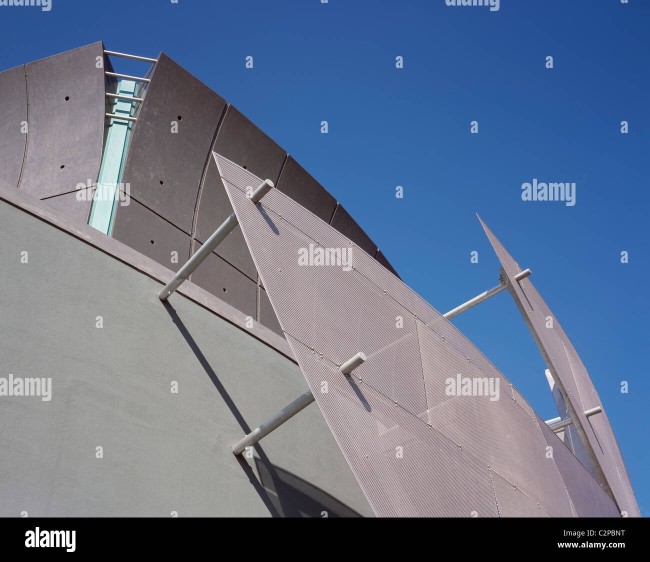 The Space Centre for Dance, Dundee College, Scotland. Exterior detail ...