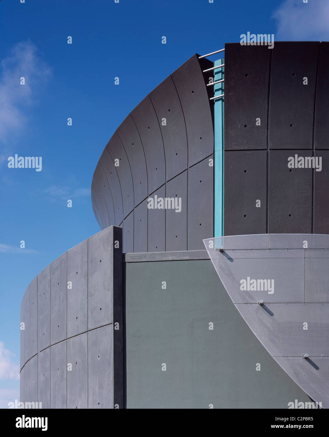 The Space Centre for Dance, Dundee College, Scotland. Exterior detail ...