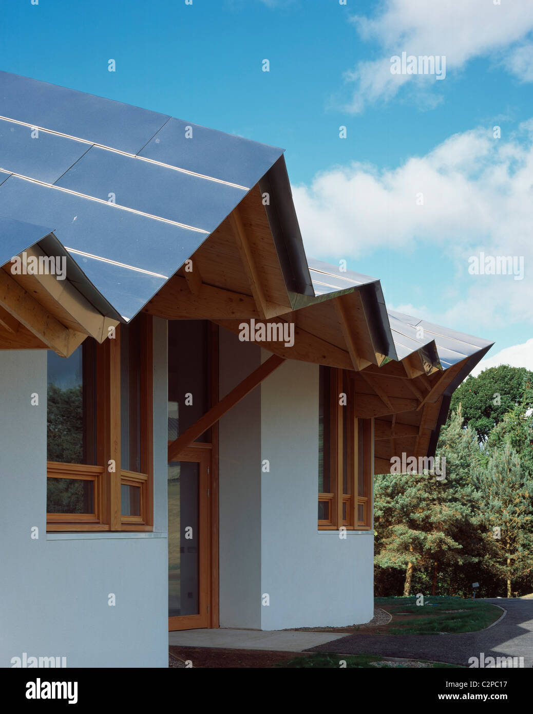 Maggie's Centre, Ninewells Hospital, Dundee, Scotland. Entrance detail ...