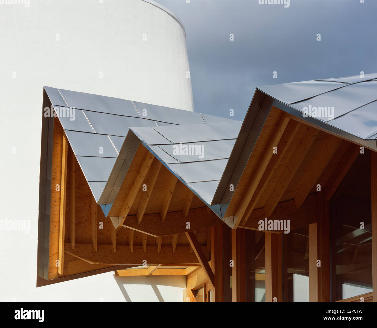 Maggie's Centre, Ninewells Hospital, Dundee, Scotland. Zig zag roof ...