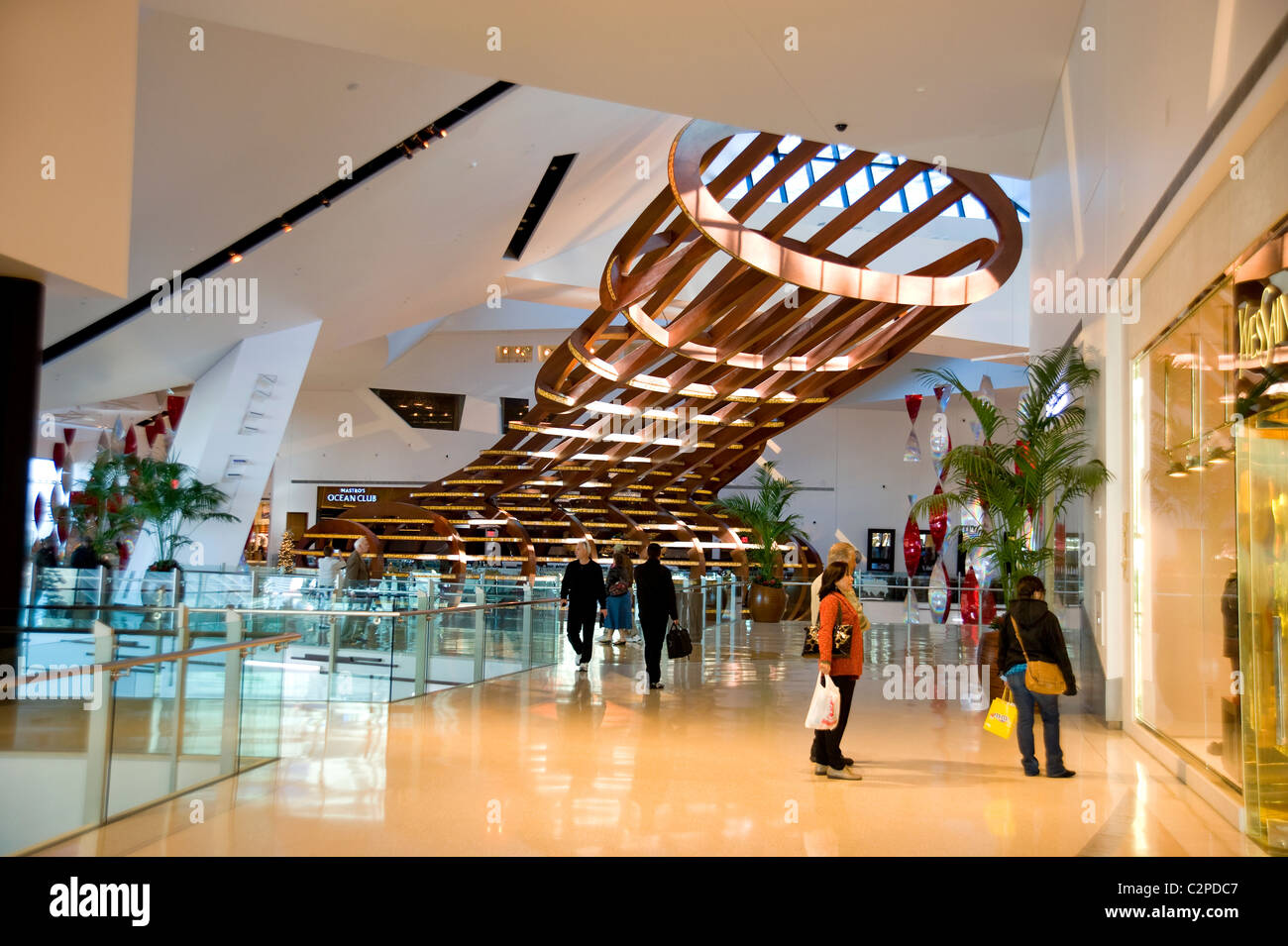 Interior architecture of Crystals retail and entertainment complex at ...