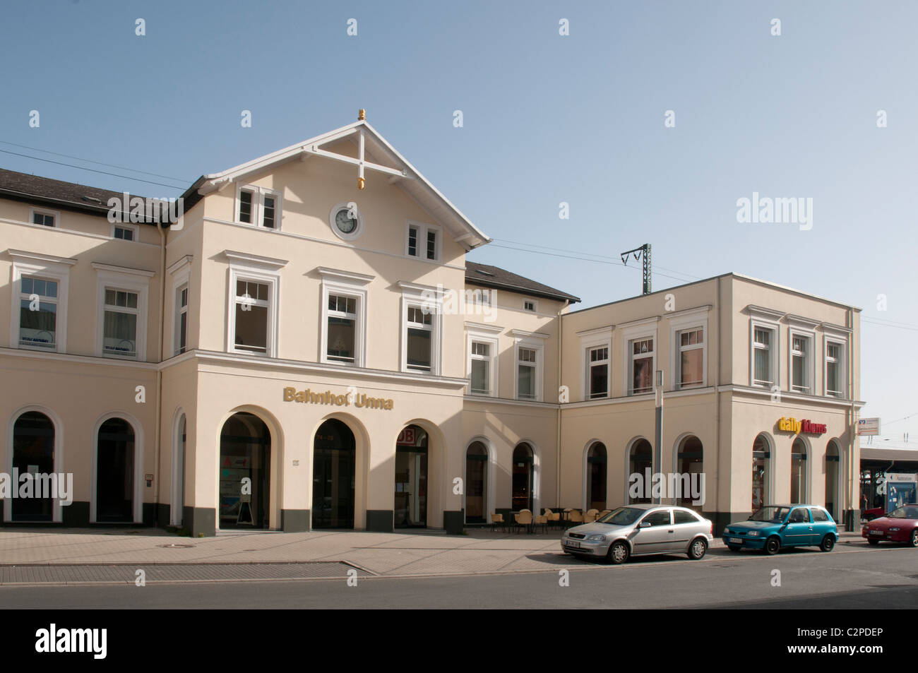 Train Station, Unna, North Rhine-Westphalia, Germany Bahnhof der Stadt ...
