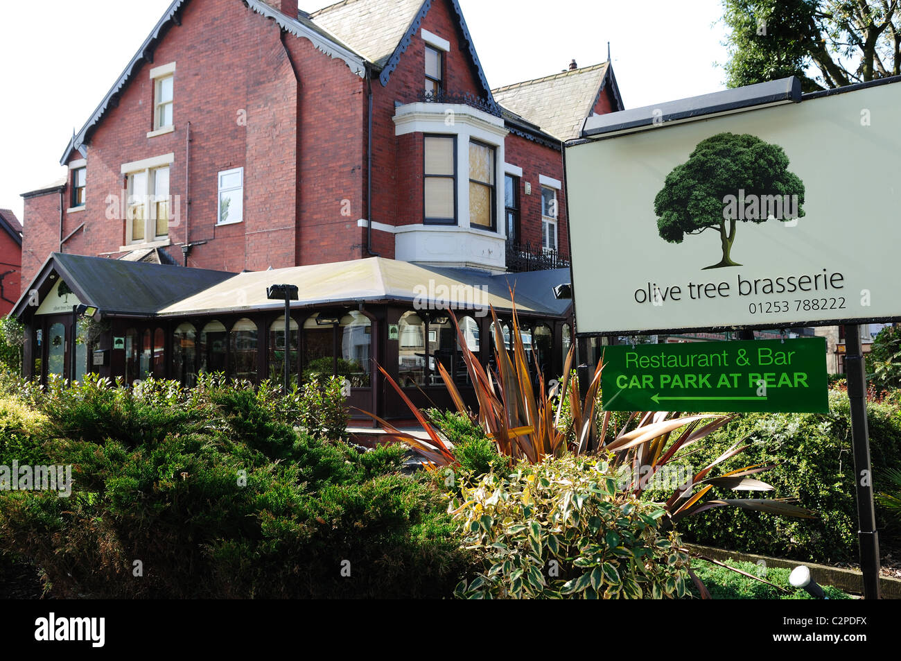 Lytham St Annes Lancashire England.Olive Tree Brasserie Stock Photo - Alamy