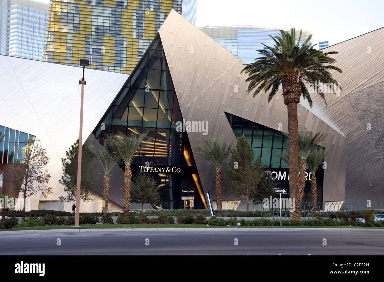 Exterior of Crystals retail complex on the Strip in Las Vegas, Nevada ...