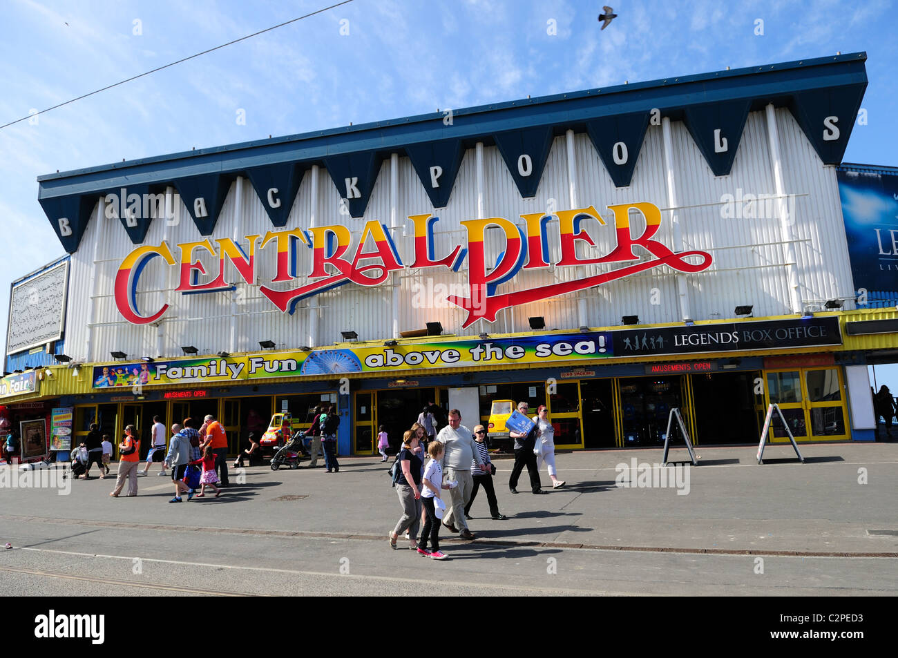 Central Pier Blackpool Lancashire England Stock Photo - Alamy