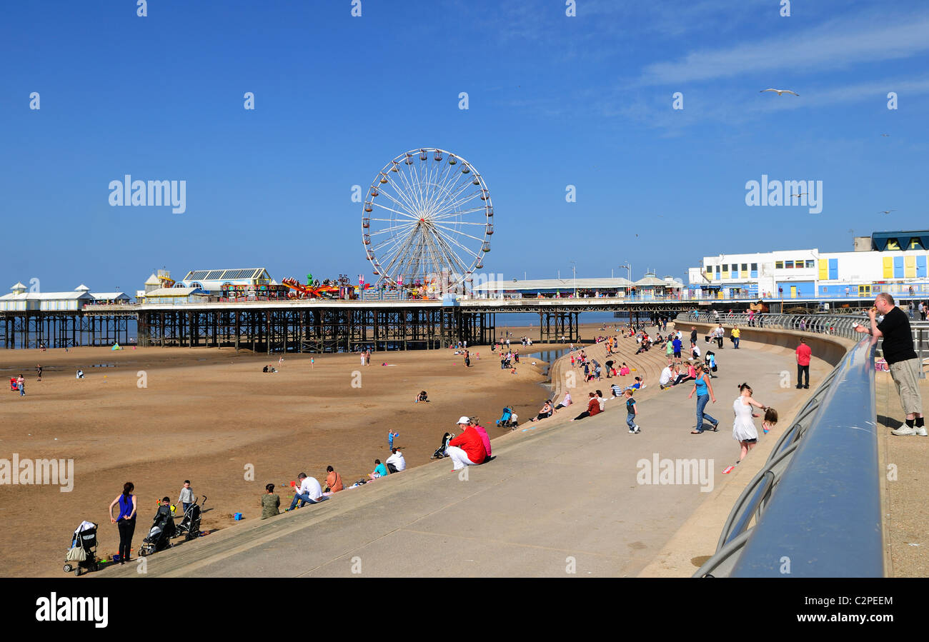 Blackpool promenade regeneration reconstruction hi-res stock ...