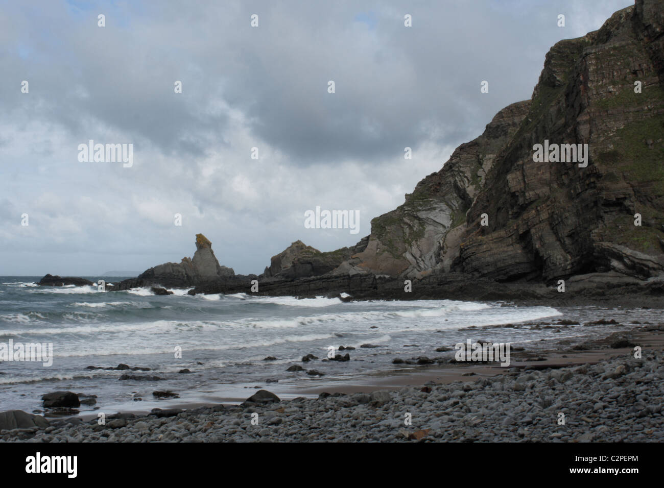 Hartland Quay beach and cliffs Hartland Devon Stock Photo - Alamy