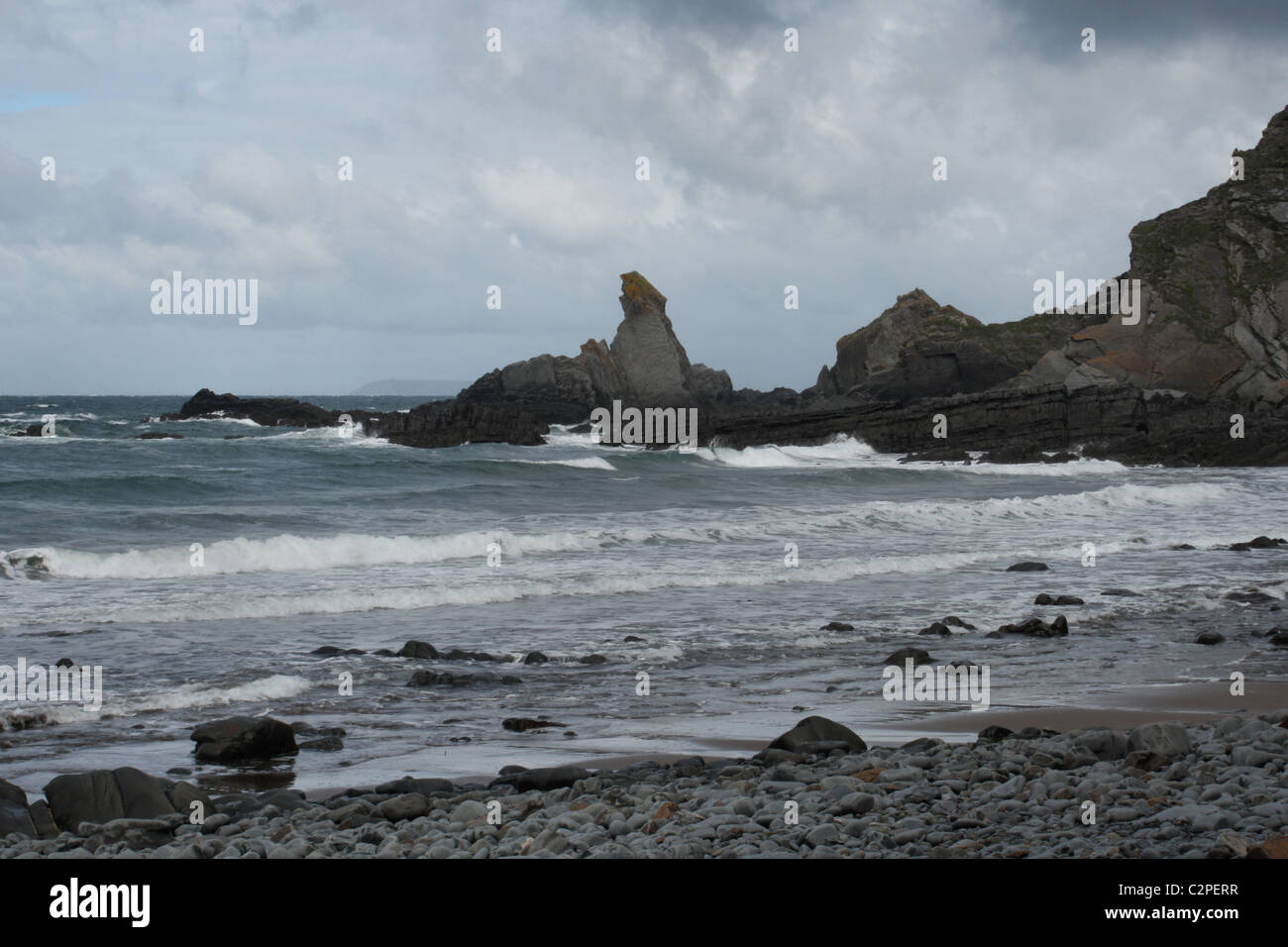 Hartland Quay beach and cliffs Hartland Devon Stock Photo - Alamy