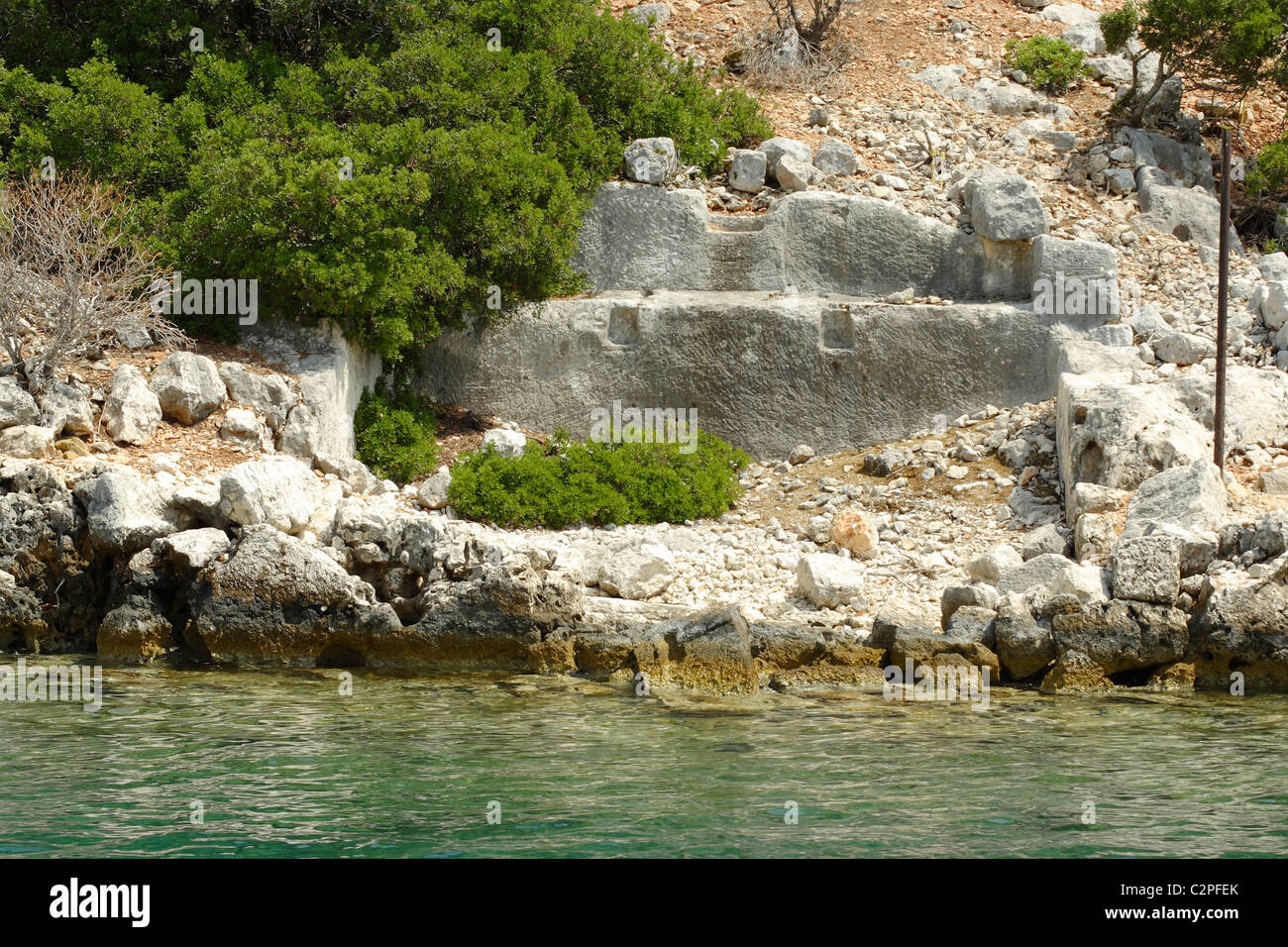 Lycian ruins at Kekova Stock Photo - Alamy
