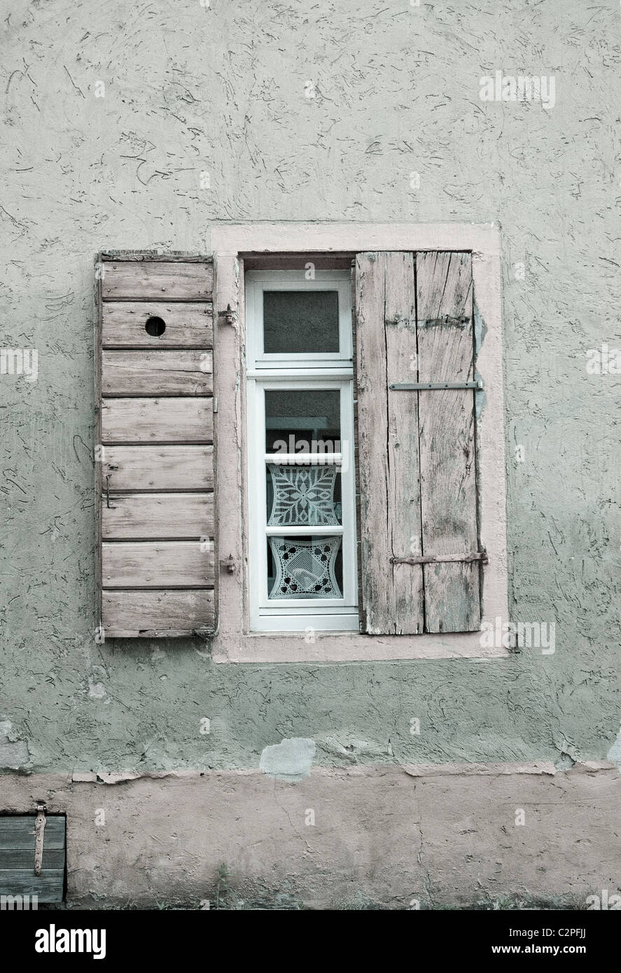 Old Windows and Shutters Stock Photo - Alamy